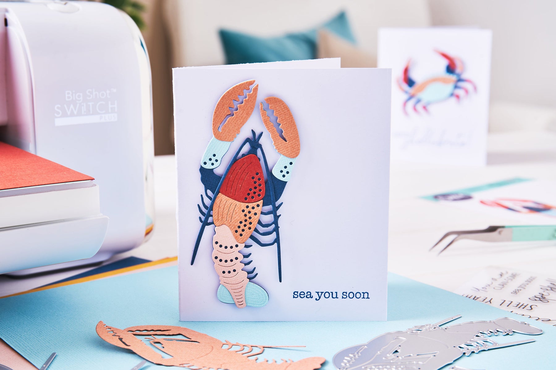Ocean Critters You're my Lobster Thinlits Die Set - Sizzix | CraftDirect.com