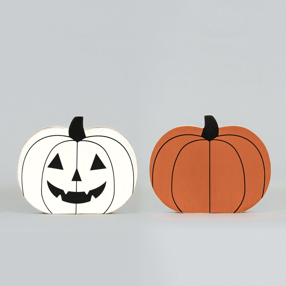 Multicolor Pumpkin Wood Decor | Autumn Home Accent