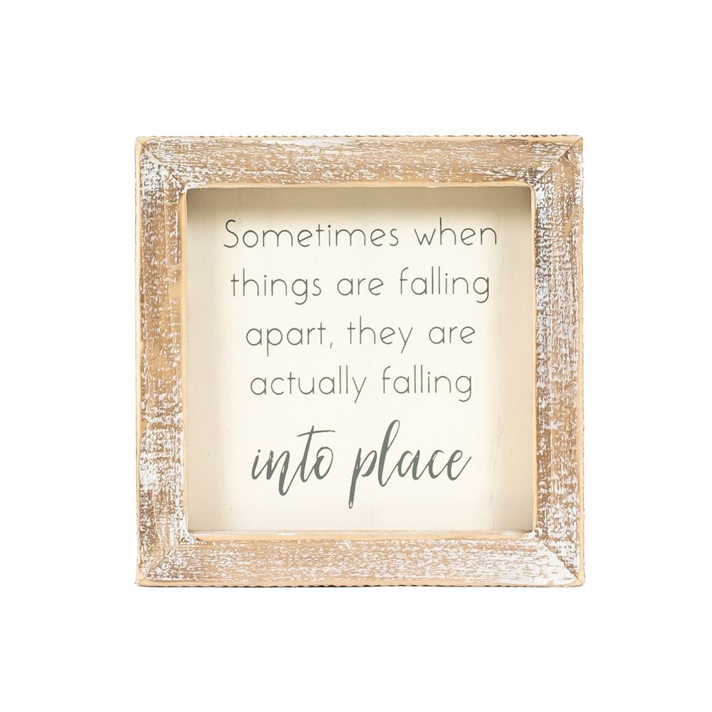 Inspirational Wood Sign - When Things Fall Into Place