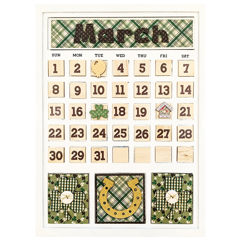 Foundations Decor March Magnetic Calendar - Wood Craft Projects ...