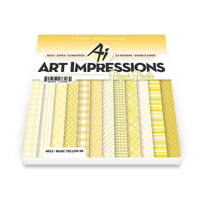 Basic Yellow Paper Pack 6" x 6" - Art Impressions