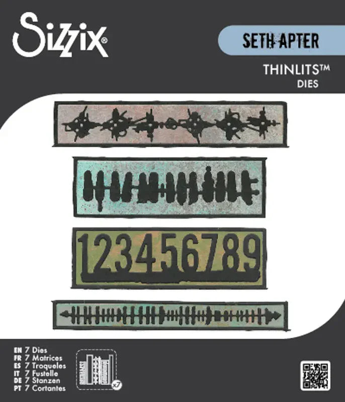 Sizzix Borderlines Thinlits Die Set 7PK by Seth Apter