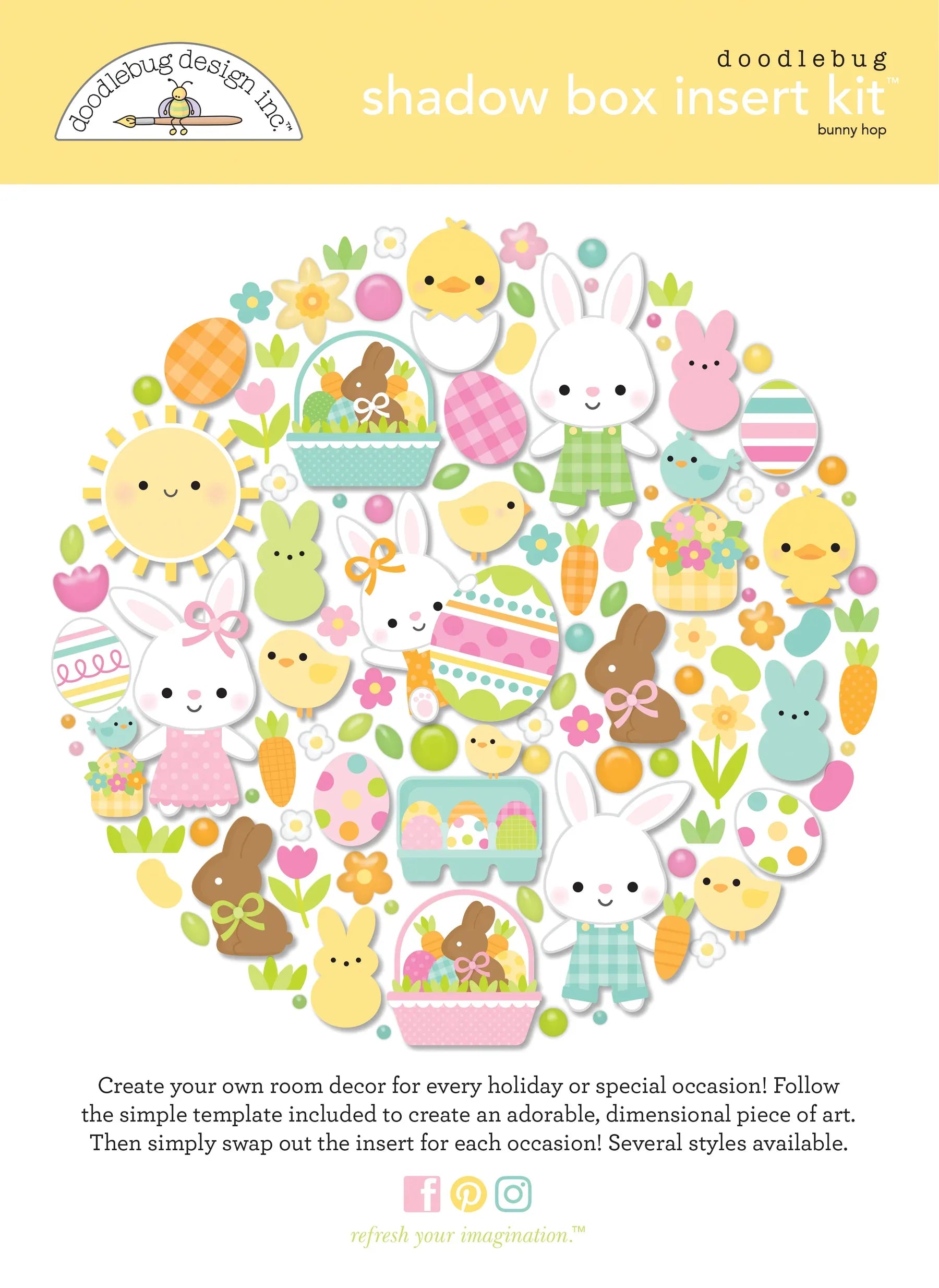 Bunny Hop Shadow Box Kit - Doodlebug