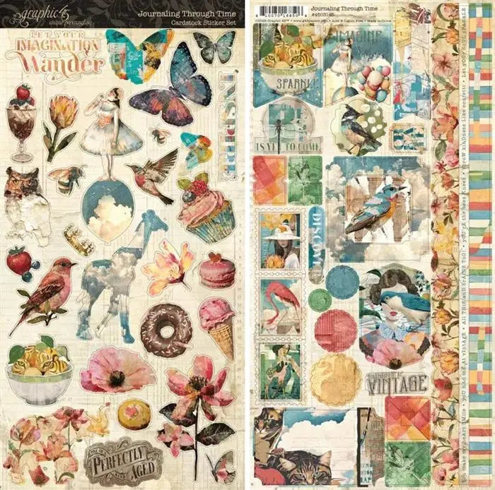 Graphic 45 Journaling Through Time Sticker Set