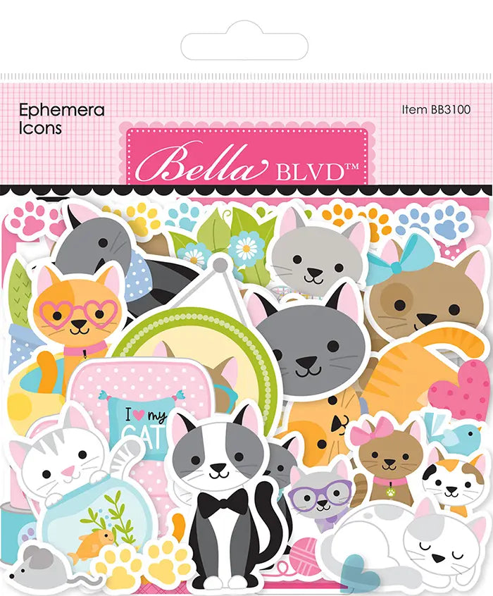 Meow Ephemera Icons - Bella Blvd