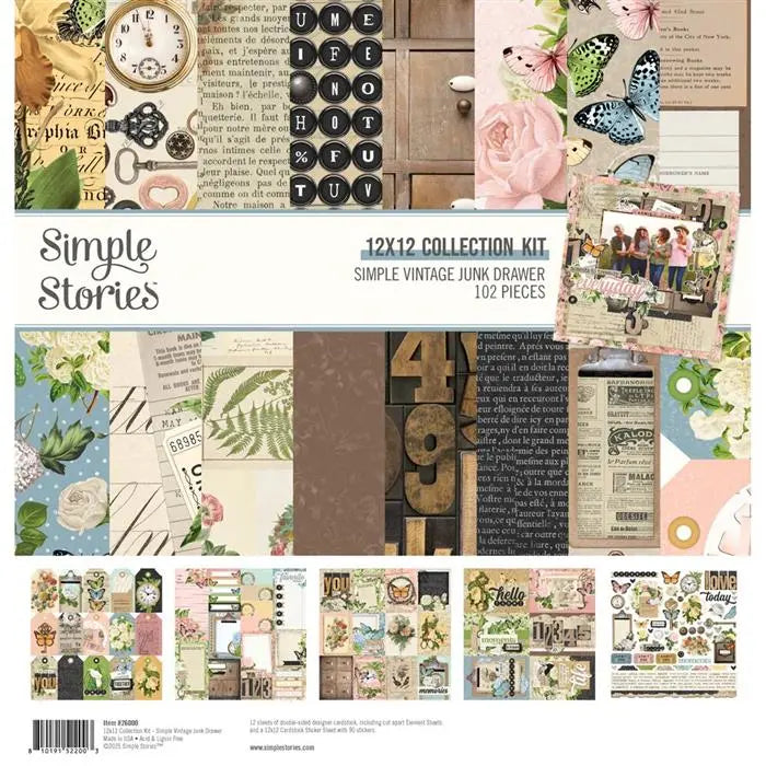 Simple Stories Simple Vintage Junk Drawer Collection Kit