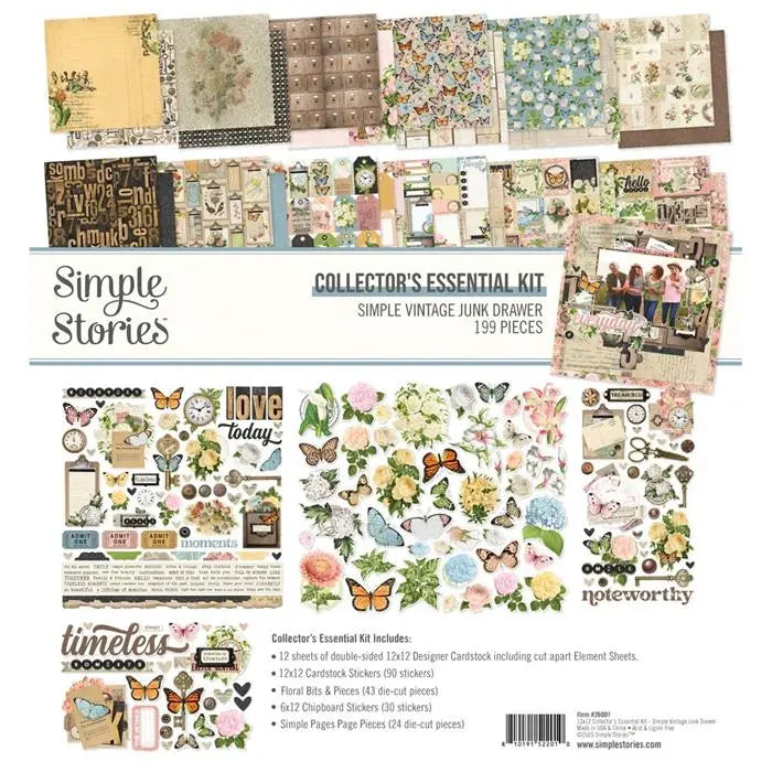 Simple Stories Simple Vintage Junk Drawer Collectors Essentials Kit