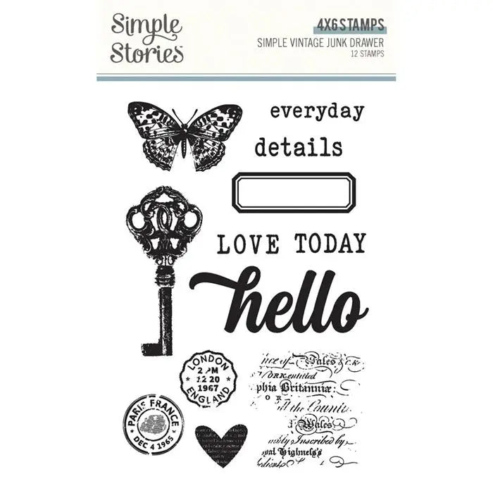 Simple Stories Simple Vintage Junk Drawer Stamps