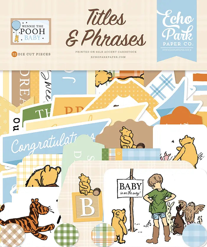 Winnie The Pooh Baby Titles & Phrases - Echo Park