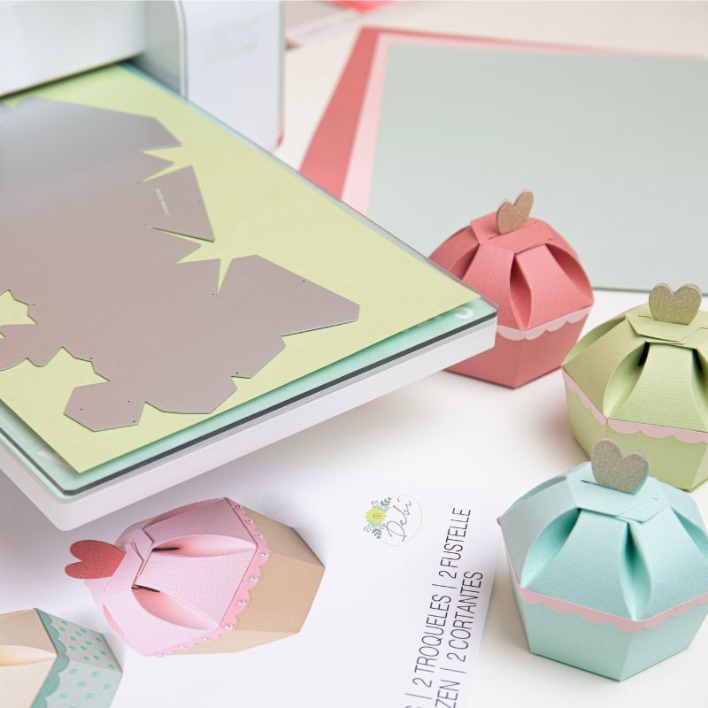 Sizzix Plus Fabulous Cupcake Box Thinlits Die Set for Die-Cutting Projects | CraftDirect.com