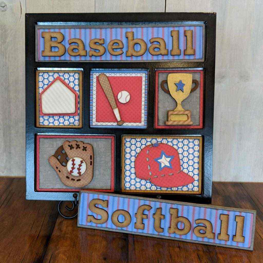 Foundations Decor Baseball Shadow Box Kit - Wood Craft Projects ...