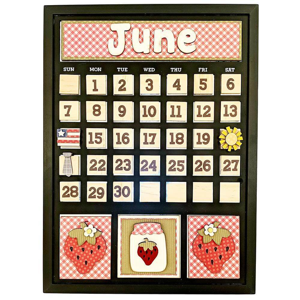 Foundations Decor June Magnetic Calendar - Wood Craft Projects ...
