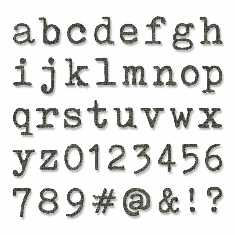 Sizzix Alphanumeric Tiny Type Lower Thinlits Dies By Tim Holtz Sizzix Alphanumeric Tiny Type Lower Thinlits Dies By Tim Holtz