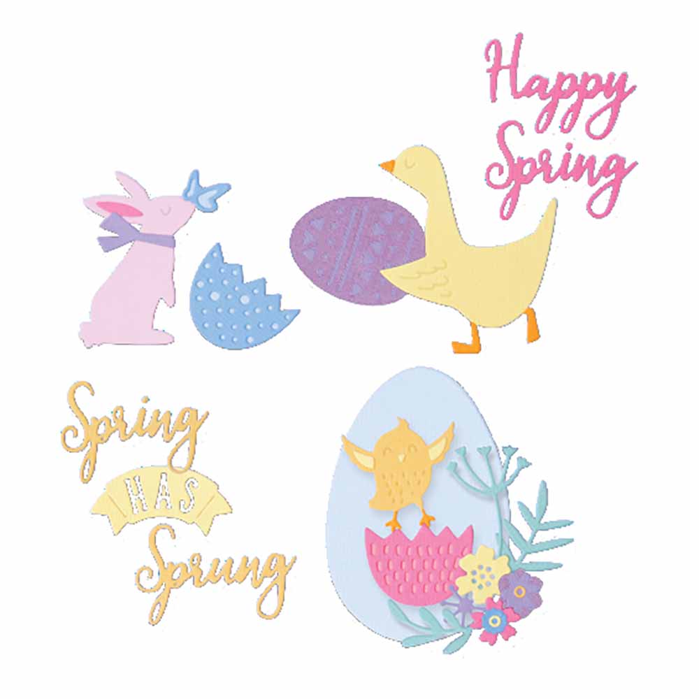 Sizzix Spring Has Sprung Thinlits Dies by Olivia Rose | CraftDirect.com