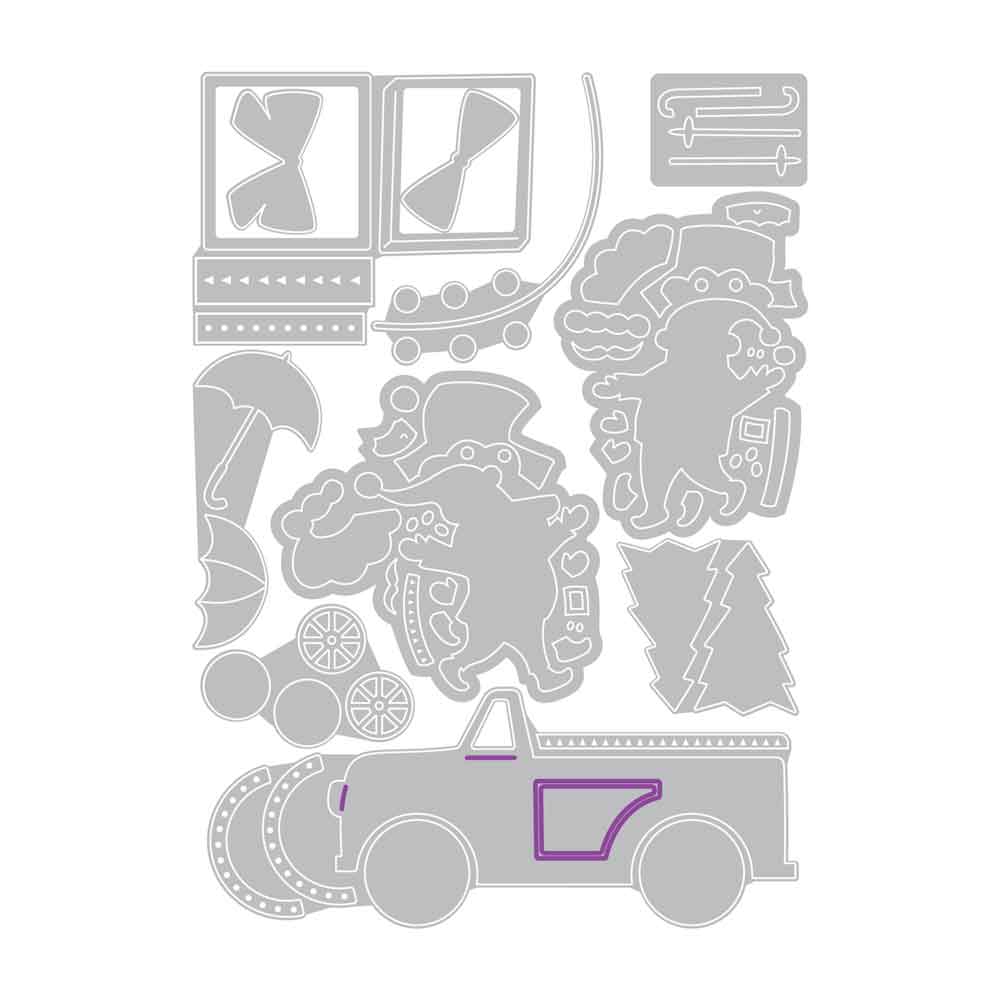 Sizzix Santa Activities Thinlits Dies by Olivia Rose for Die-Cutting Projects | CraftDirect.com