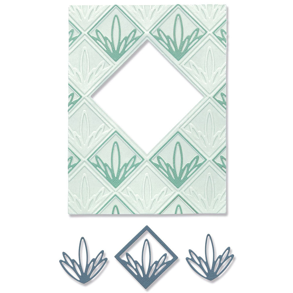 Sizzix Ornate Frame 2-D Impresslits Embossing Folder by Lisa Jones ...