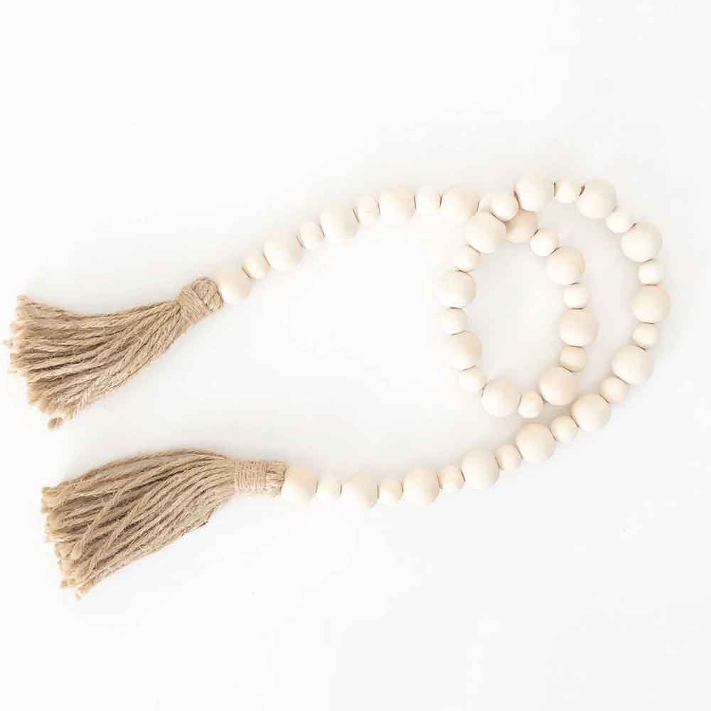 Foundations Decor Wood Beads (Natural, Large & Small)