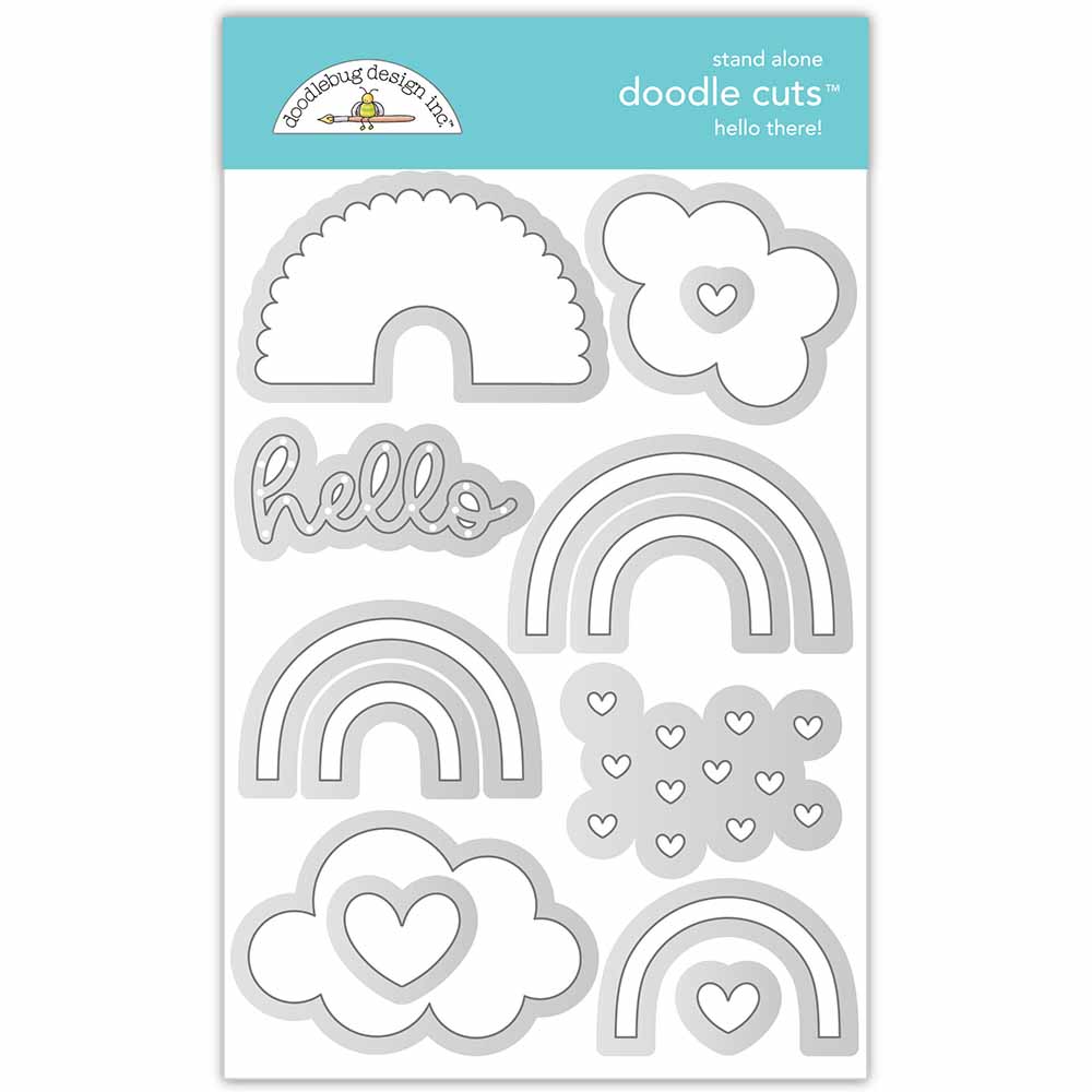 Doodlebug Hello There! Doodle Cuts Die Set for Die-Cutting - Lots of ...