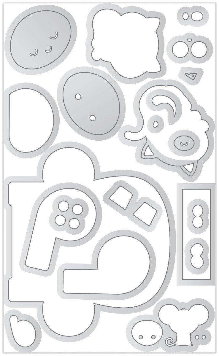 Doodlebug Cozy Kitties Doodle Cuts Die Set for Die-Cutting - Pretty ...