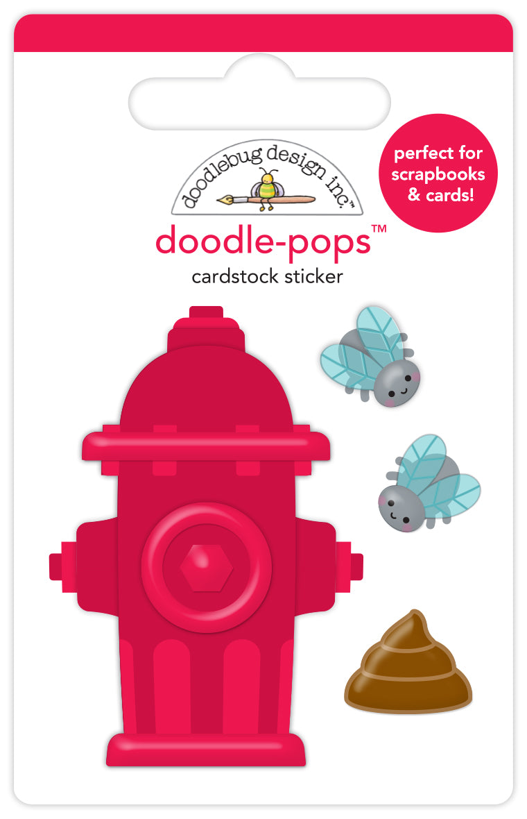 Doodlebug Rest Stop Doodle-Pops Cardstock Stickers - Doggone Cute ...