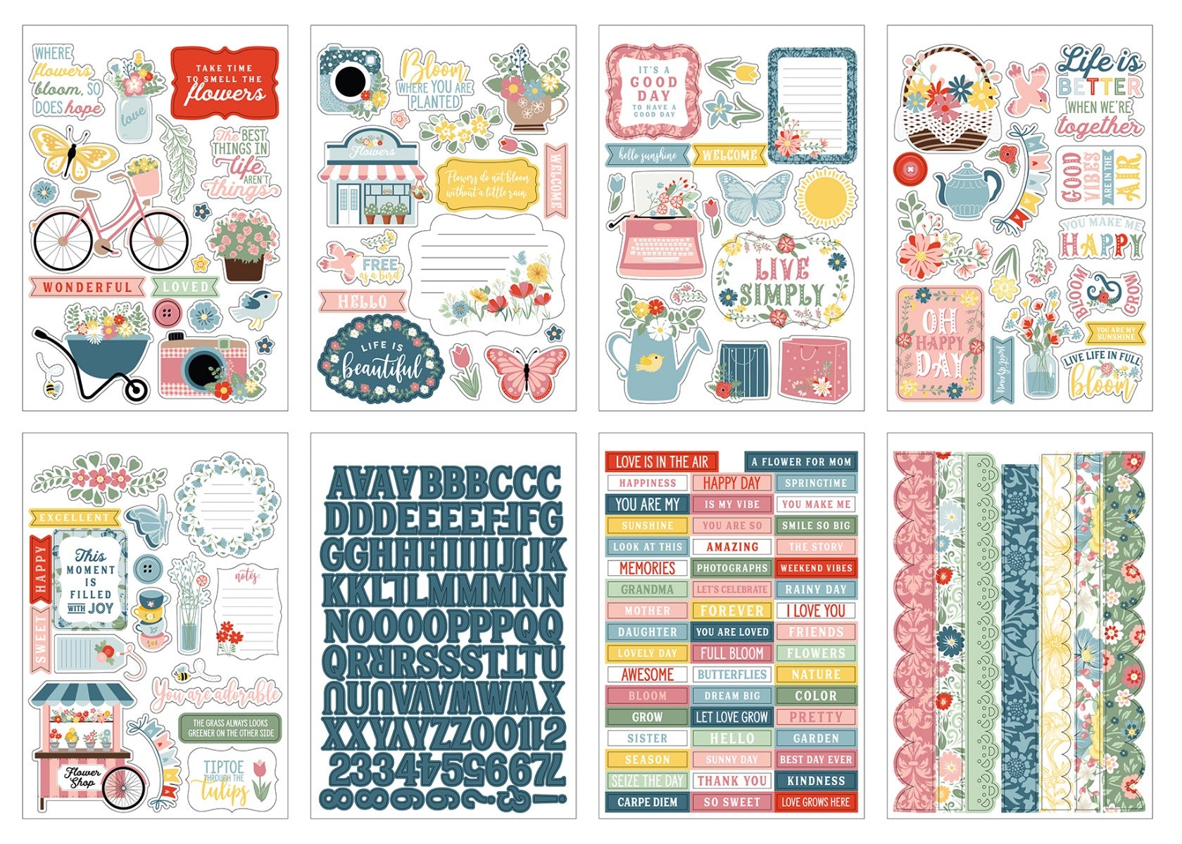 Echo Park Life Is Beautiful Sticker Book for Scrapbooking | CraftDirect.com
