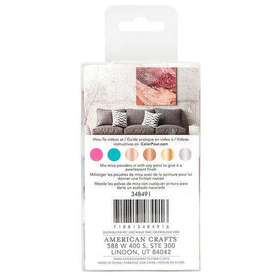 American Crafts Pearl Powder Mix-ins for Color Pour Projects